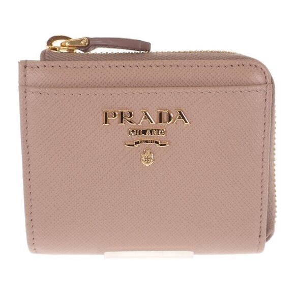 Prada | Bags | Prada L Shaped Zipper Coin Purse Ml25 Coin Case Saffiano ...
